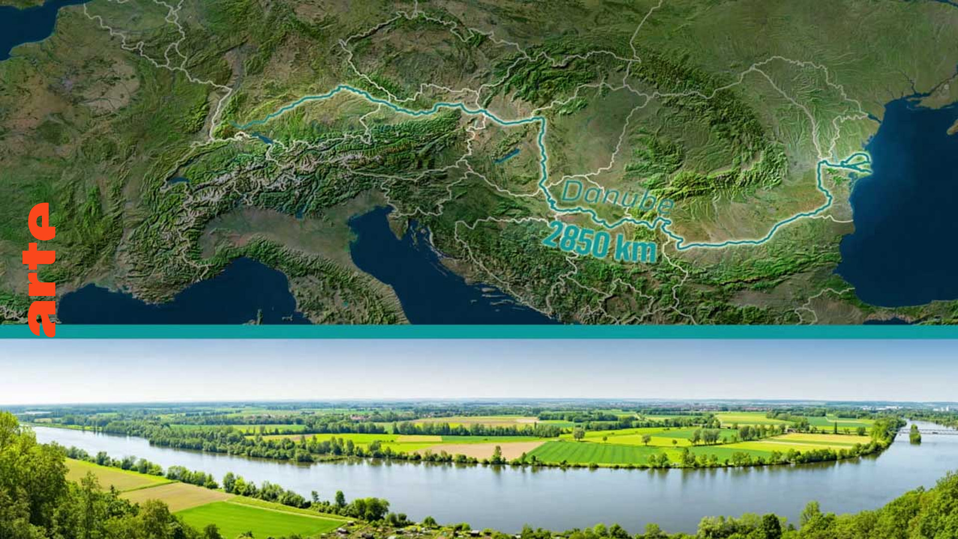 Danube River World Map